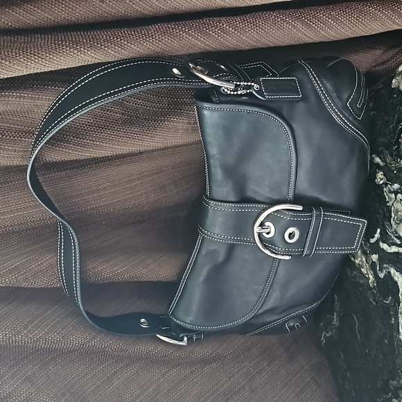 Coach | Bags | Coach Soho Buckle Flap Hobo No F192 Black | Poshmark